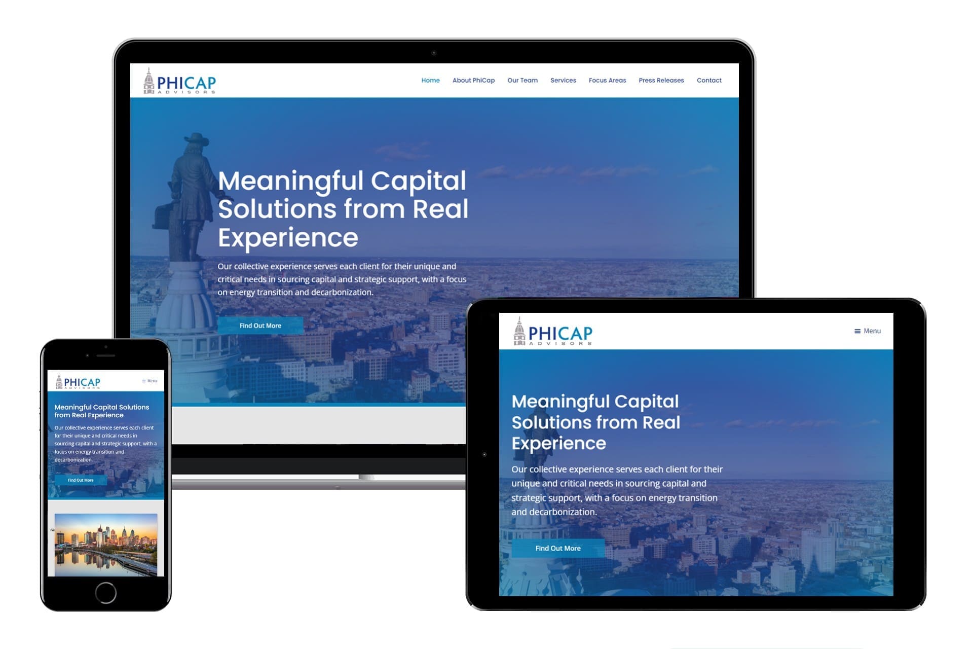 Philadelphia Capital Advisory Firm Invests in New Website
